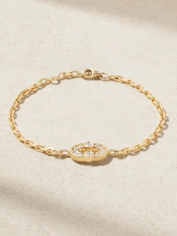 VILTIER Magnetic 18-karat Diamond Bracelet - Gold