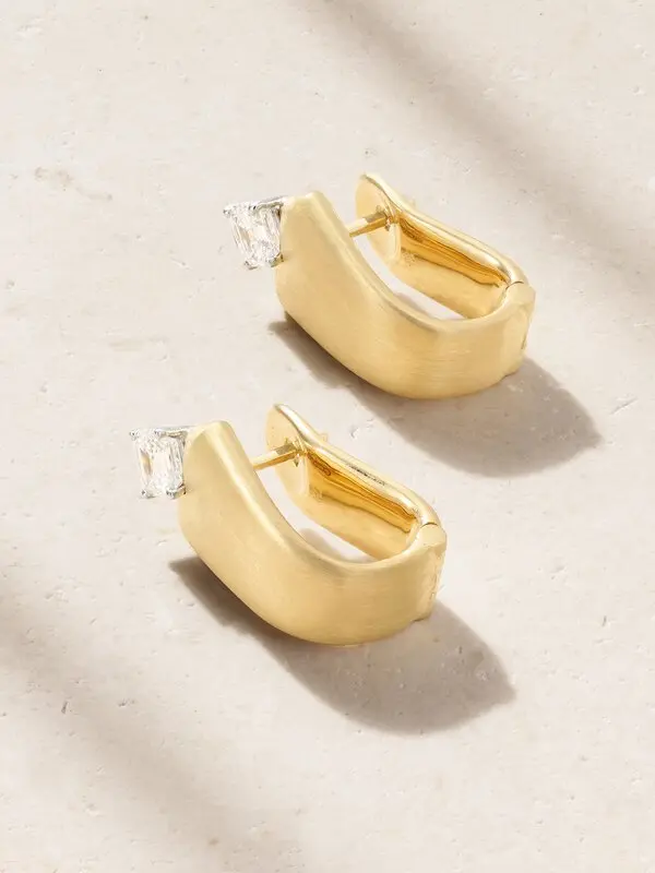 Nikos Koulis 18-karat Hoop Earrings - Gold