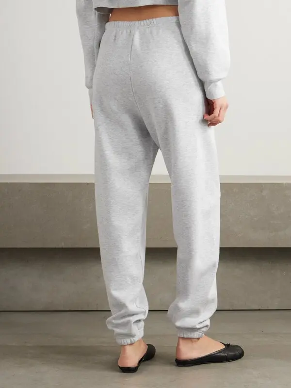 SKIMS Cotton-blend Fleece Track Pants - Gray