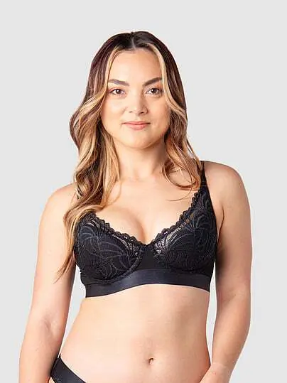 Victoria's Secret Hotmilk Warrior Plunge 2.0 Flexwire Nursing Bra - Black
