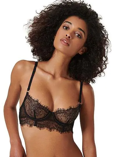 Victoria's Secret Bluebella Camelia Wired Bra - Black