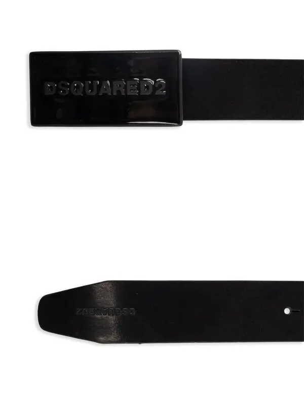 Dsquared2 Embossed Logo Leather Belt