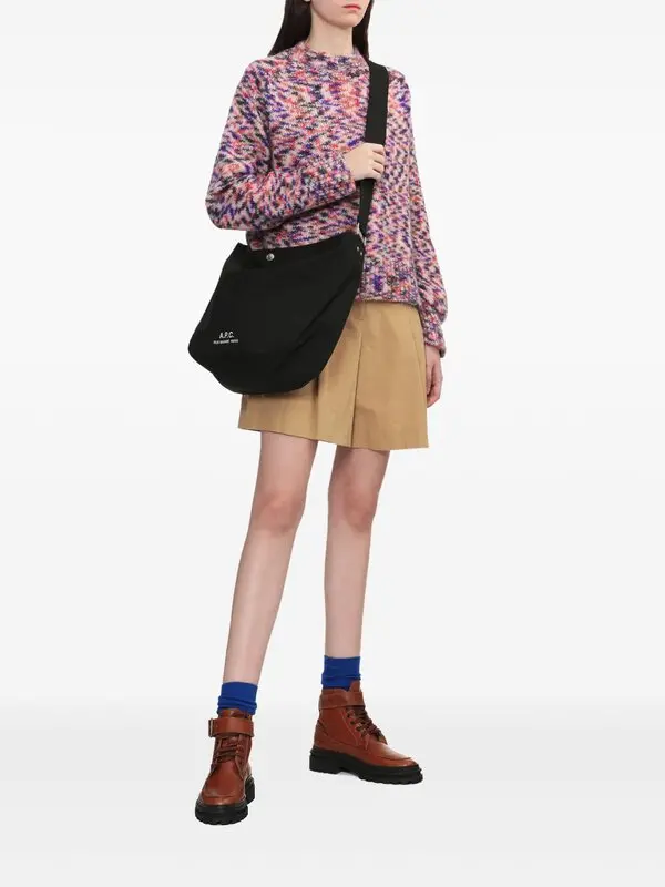 A.p.c. Journal Shoulder Bag - Black
