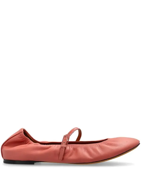 LANVIN Leather Ballerina Flats