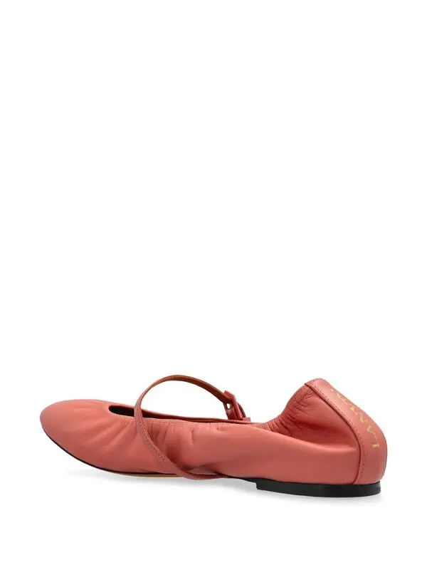 LANVIN Leather Ballerina Flats