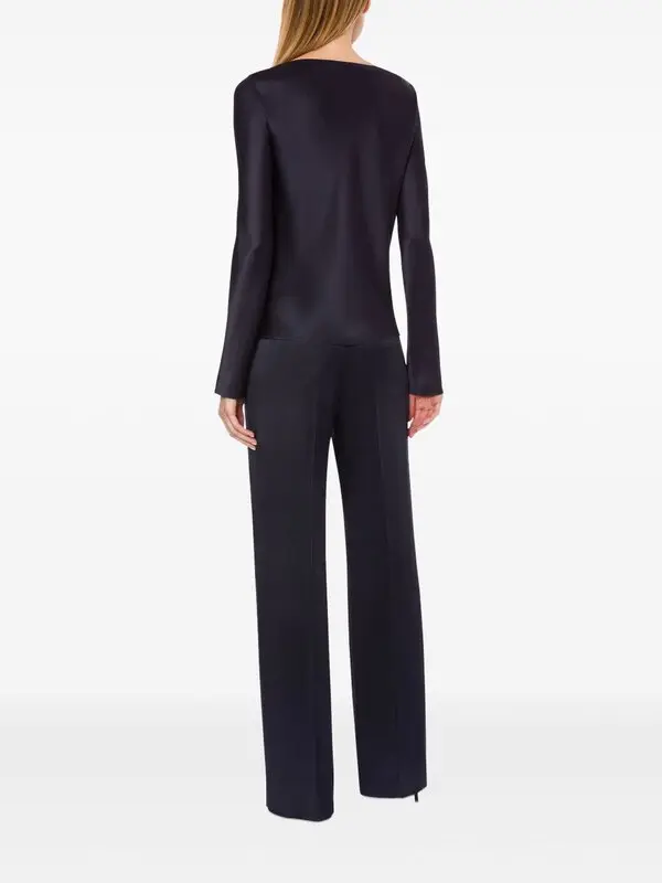 Alberta Ferretti Satin-finish Top - Blue