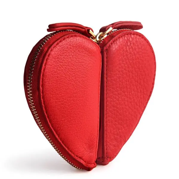 VERA BRADLEY Heart Coin Pouch - Red