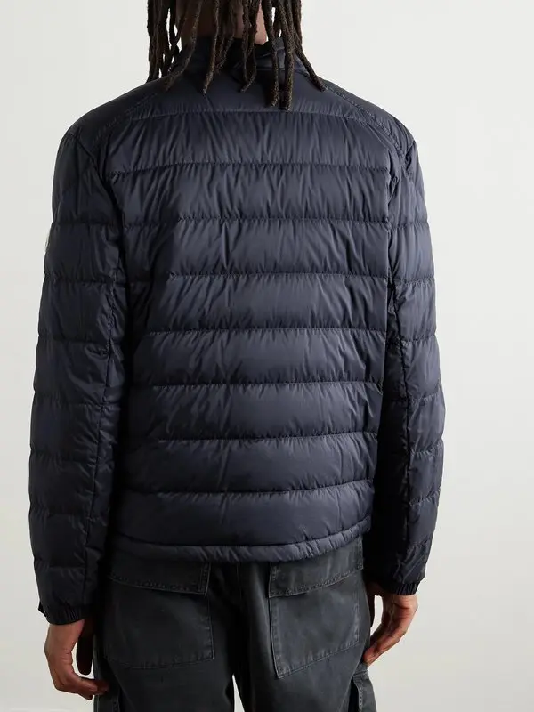 Moncler Slim-fit Logo-appliquéd Quilted Nylon Down Jacket - Blue