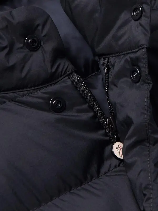 Moncler Slim-fit Logo-appliquéd Quilted Nylon Down Jacket - Blue