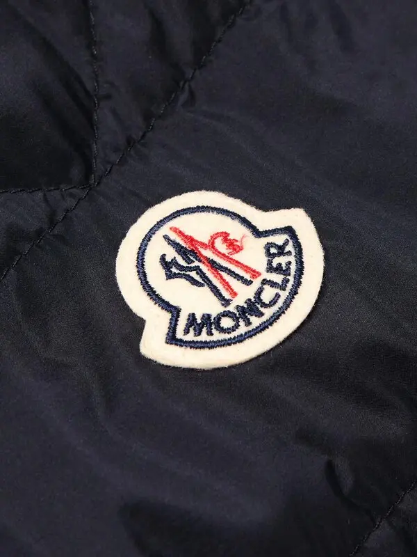 Moncler Slim-fit Logo-appliquéd Quilted Nylon Down Jacket - Blue