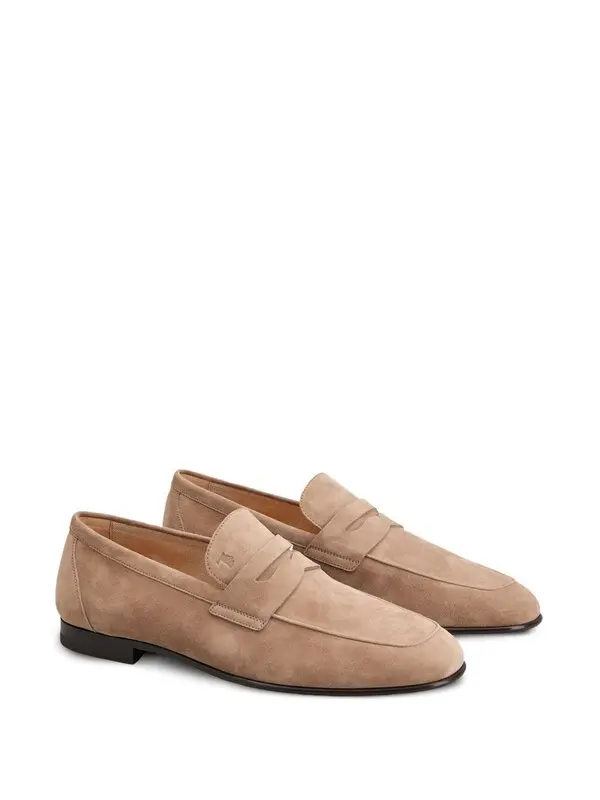 TOD'S Pashmy Leather Loafers - Neutrals