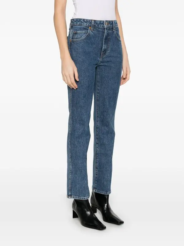 Khaite Vivian Cropped Jeans - Blue