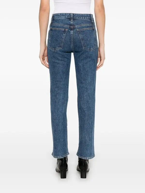 Khaite Vivian Cropped Jeans - Blue