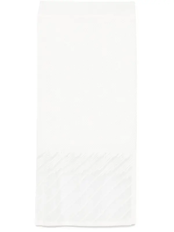 Dkny Sheer-panels Midi Skirt - White