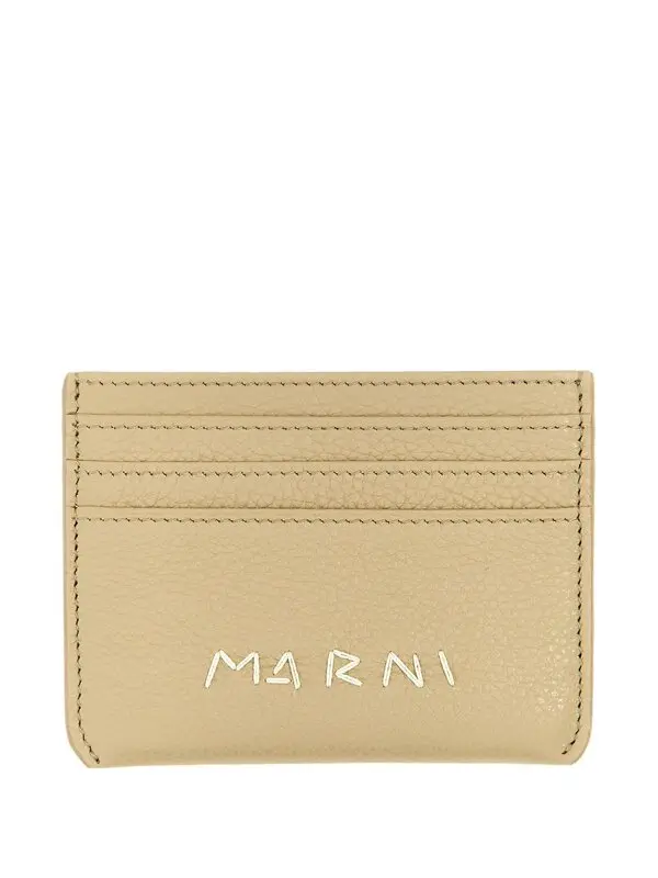 Marni Logo Card Holder - Neutrals