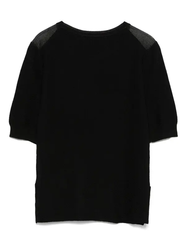 Dkny Sheer-panels T-shirt