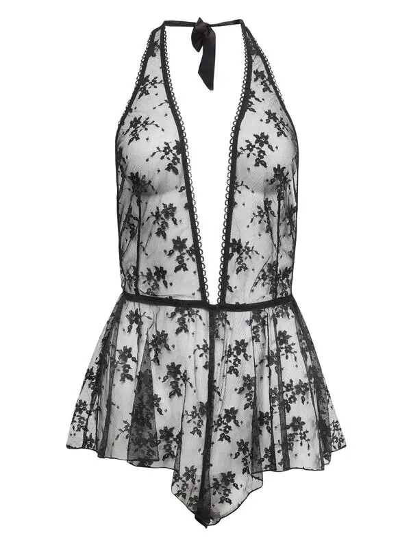 FLEUR DU MAL Untie Me Playsuit - Black