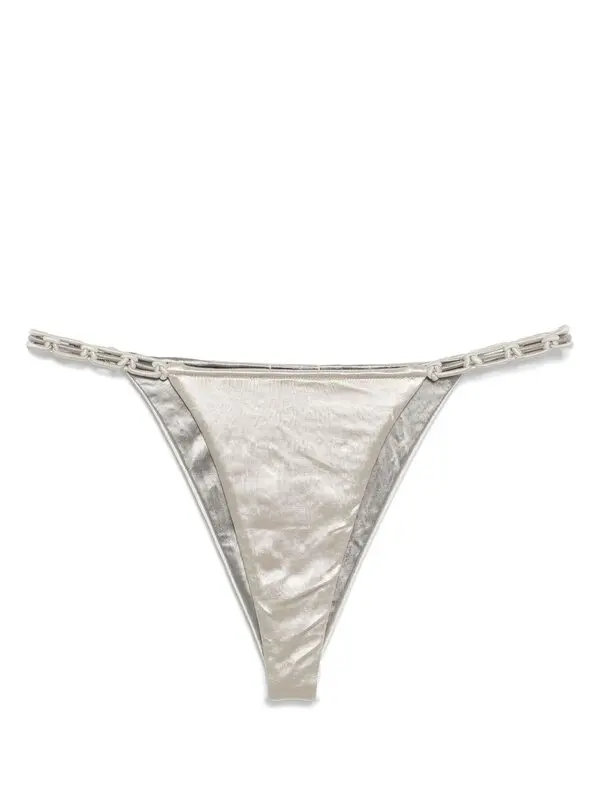 ISA BOULDER Astoria Chain Bikini Bottom - Grey