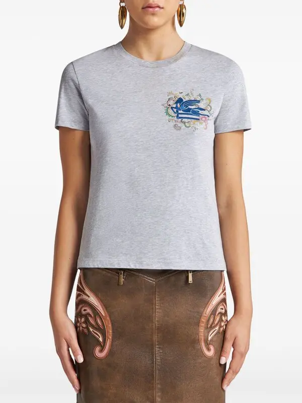 Etro Embroidered Pegaso T-shirt