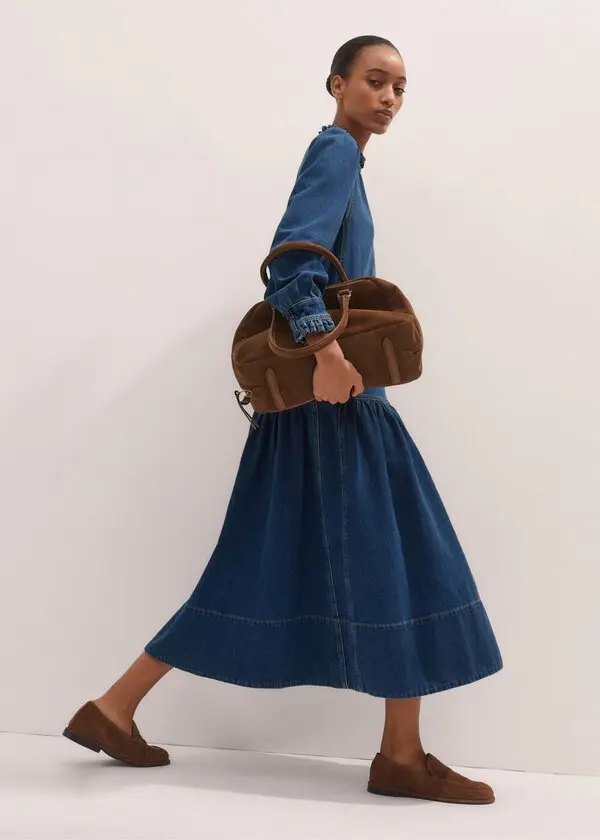 white christmas dresses Keep Loving Me Denim Mini Dress main image 0