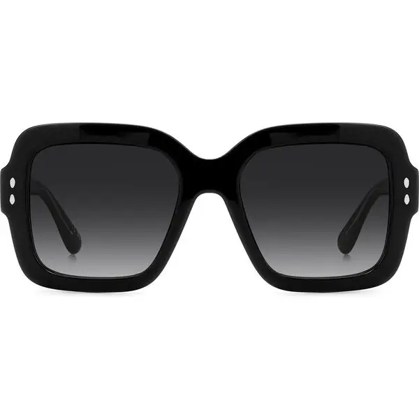 Isabel Marant 54mm Square Sunglasses - Black/ Dark Grey Sf