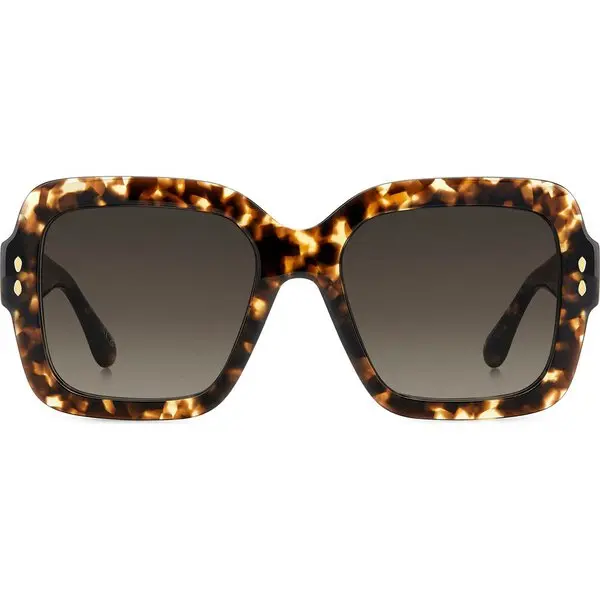 Isabel Marant 54mm Square Sunglasses - Havana/ Brown Sf