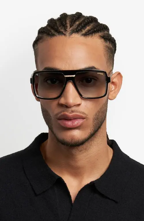 Carrera Eyewear 59mm Gradient Rectangular Sunglasses - Grey/ Grey
