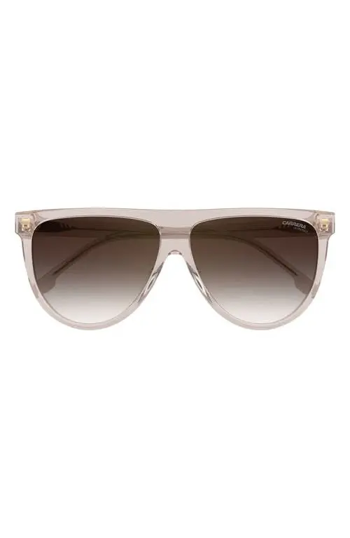 Carrera Eyewear 60mm Flat Top Sunglasses - Nude/ Brown