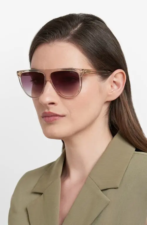 Carrera Eyewear 60mm Flat Top Sunglasses - Nude/ Brown