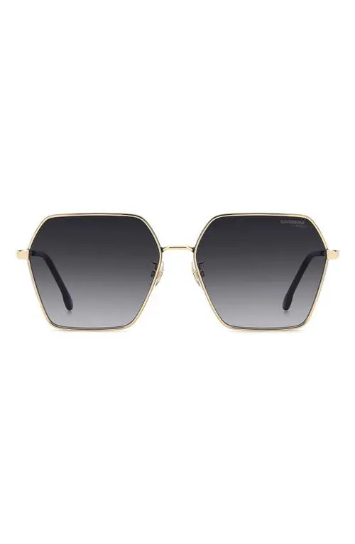Carrera Eyewear 60mm Octagon Sunglasses - Gold Black/ Dark Grey Sf