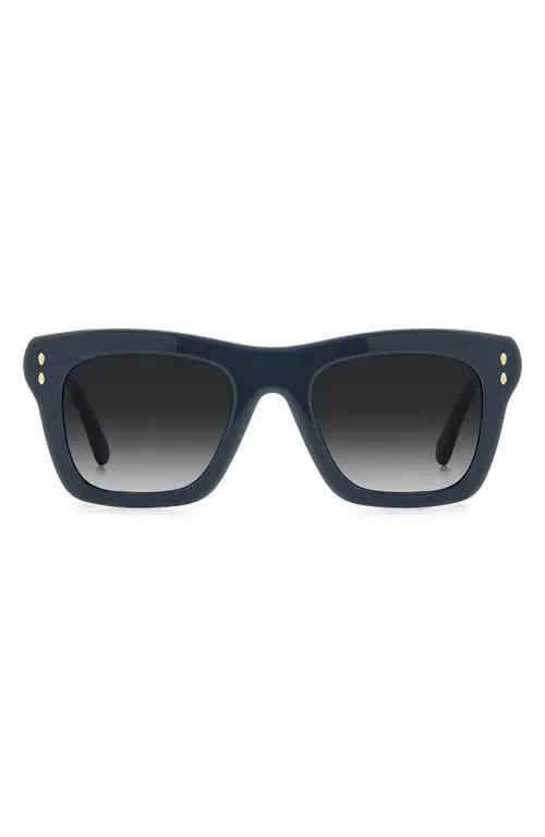 Isabel Marant 51mm Rectangular Sunglasses - Blue/ Dark Grey Sf