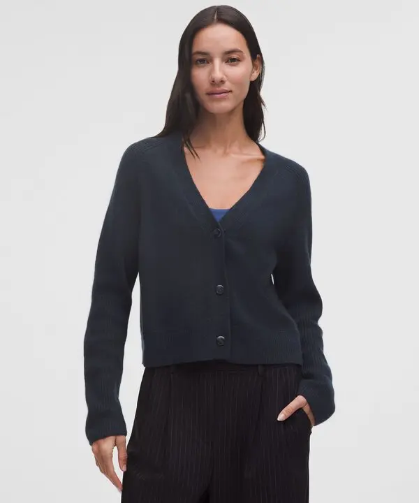 Lululemon Slim-fit Cashmere Cardigan