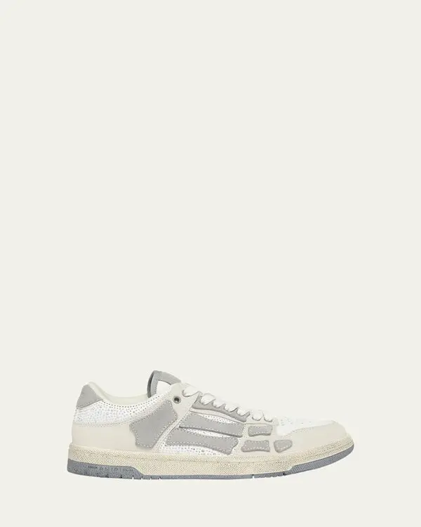 Amiri Skeleton Crystal Low-top Sneakers