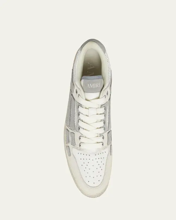 Amiri Skeleton Crystal Low-top Sneakers