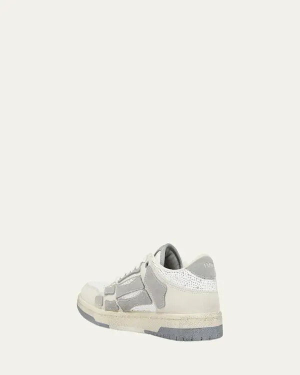 Amiri Skeleton Crystal Low-top Sneakers