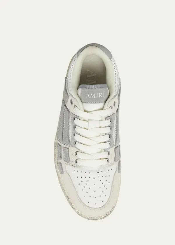 Amiri Skeleton Crystal Low-top Sneakers