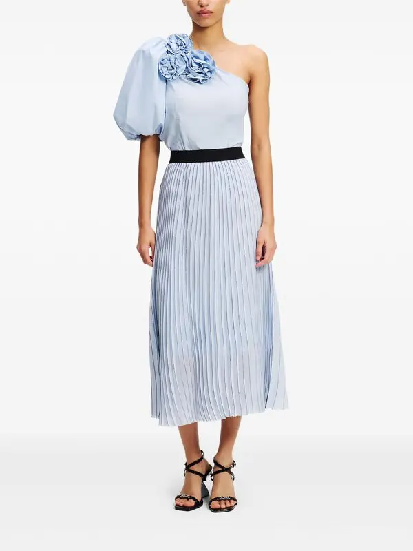 Karl Lagerfeld Pleated Midi Skirt