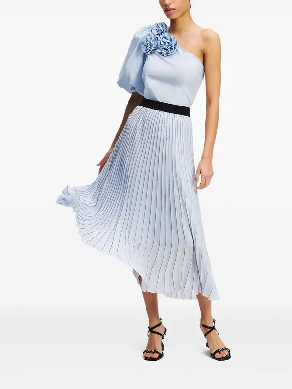 Karl Lagerfeld Pleated Midi Skirt