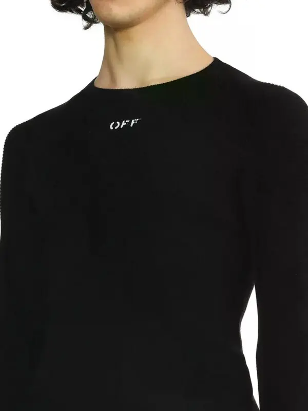 Off-White Virgin Wool Sweater