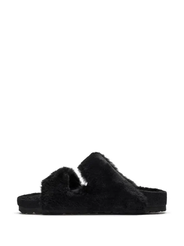 BIRKENSTOCK Shearling Sandals - Black
