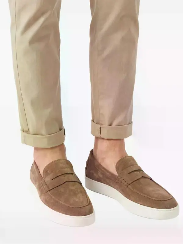 TOD'S Suede Loafers - Brown