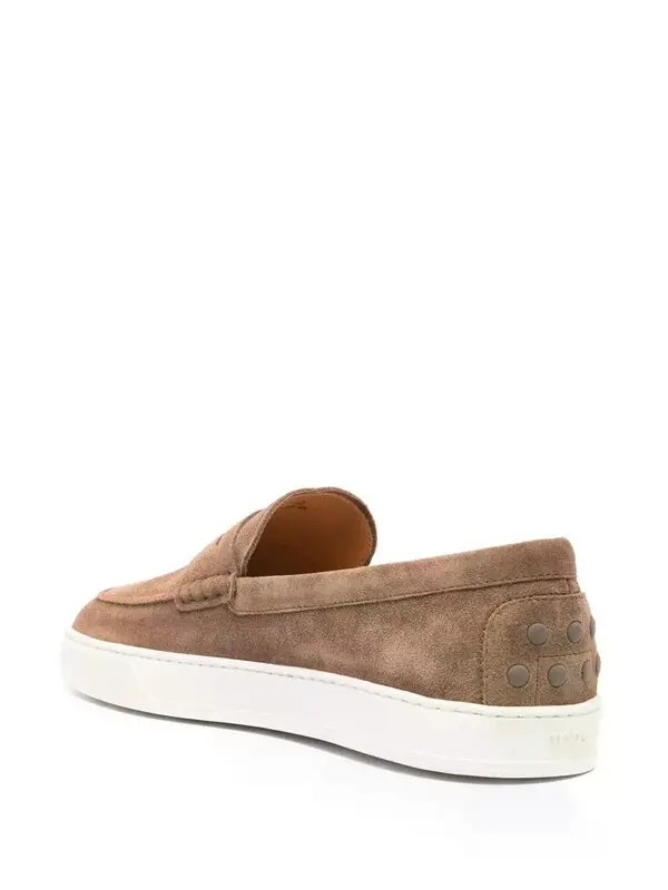 TOD'S Suede Loafers - Brown