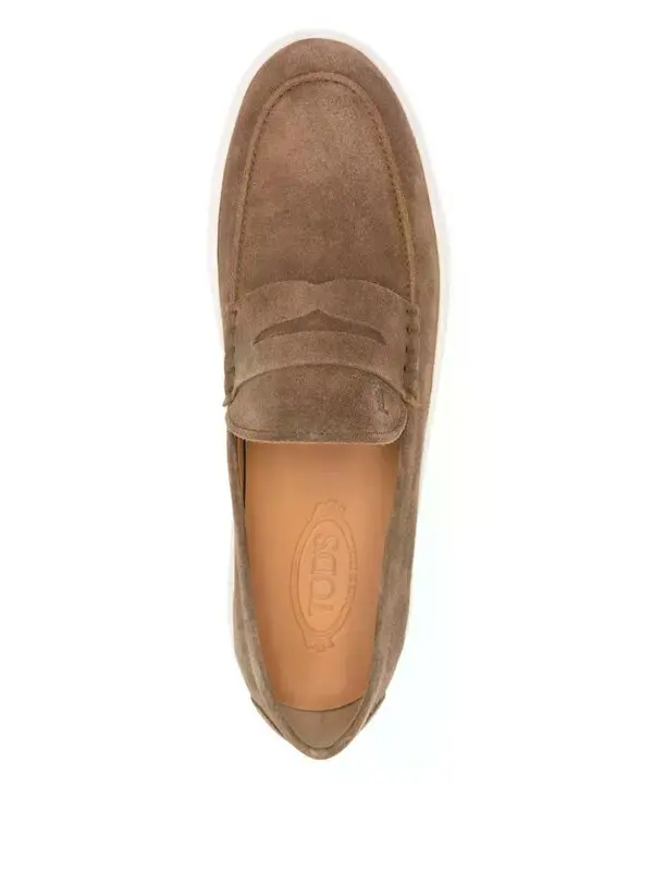 TOD'S Suede Loafers - Brown