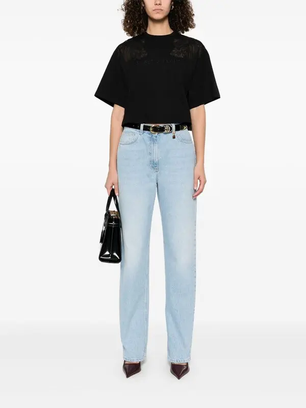 Elisabetta Franchi Padlock-detail Jeans - Blue