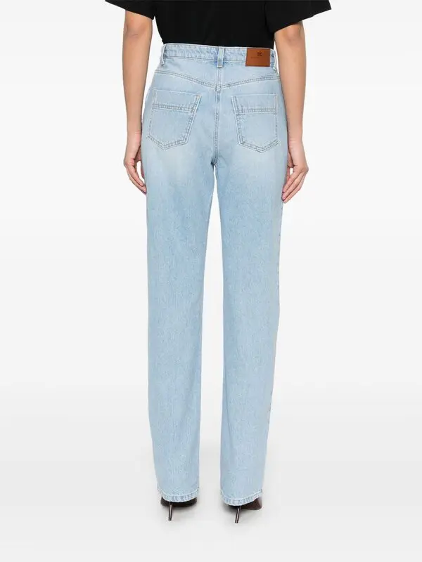 Elisabetta Franchi Padlock-detail Jeans - Blue