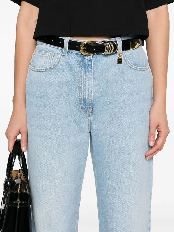 Elisabetta Franchi Padlock-detail Jeans - Blue