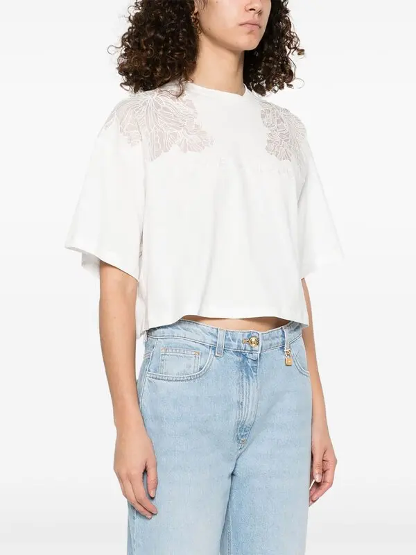 Elisabetta Franchi Embroidered T-shirt - White