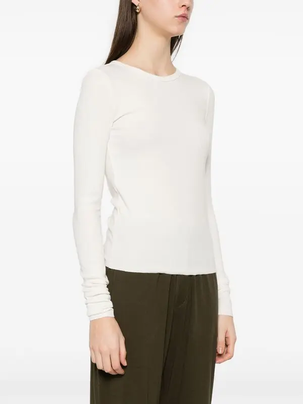 Eterne Long-sleeve Fitted Top - Neutrals