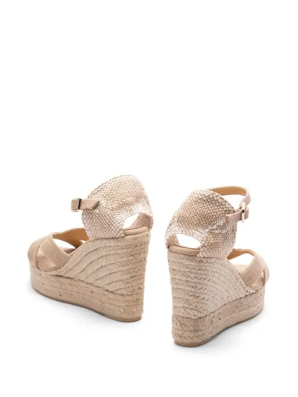 CastaÑer Bruna Espadrille Wedges - Neutrals