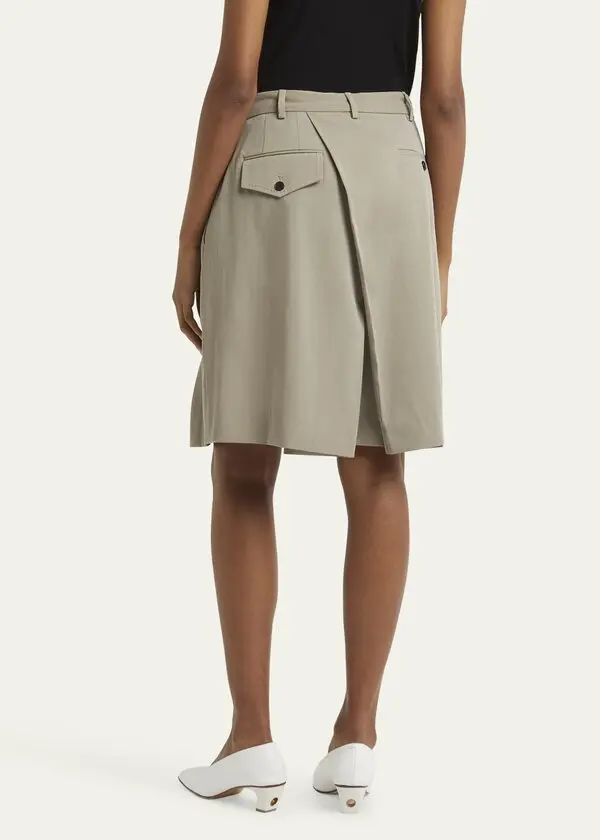 SETCHU - SETCHU Hakama Pleated Wool Shorts